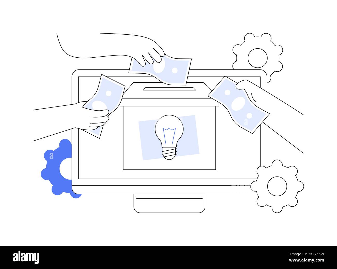 Donation abstract concept vector illustration Stock Vector Image & Art ...