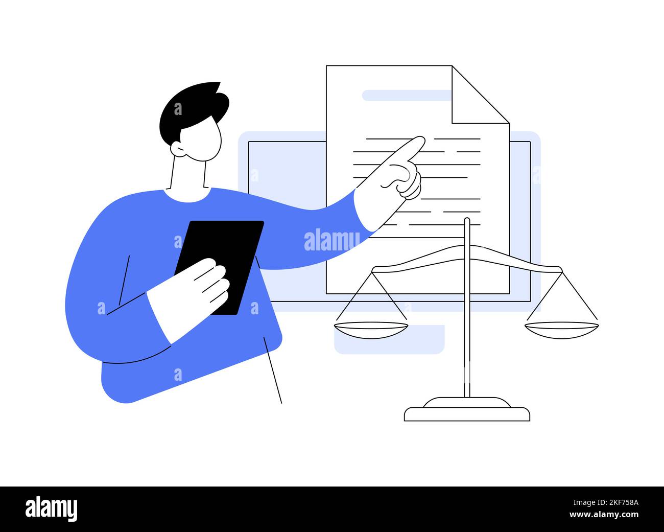 Legal notice abstract concept vector illustration Stock Vector Image ...