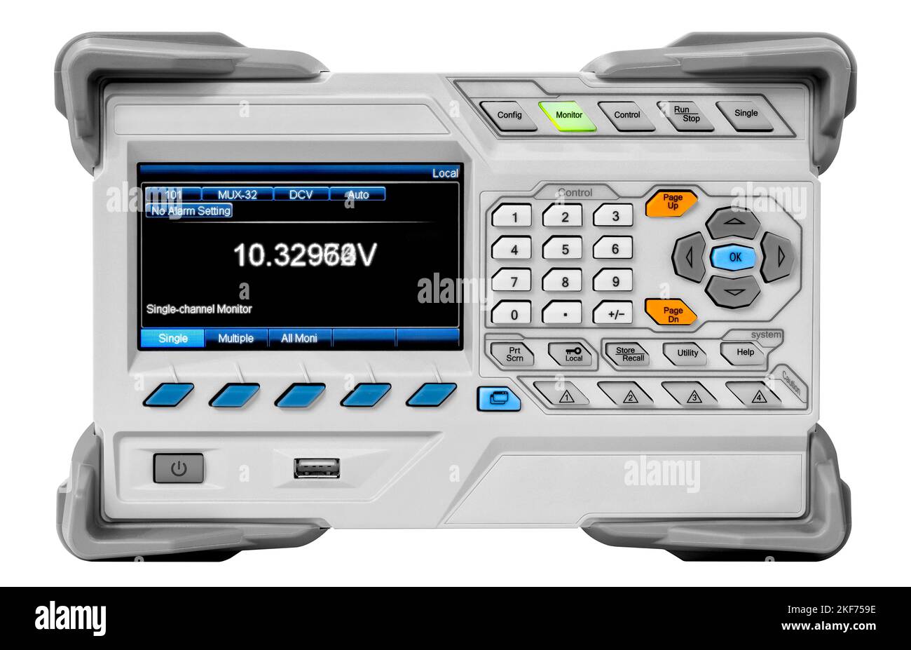Modern mixed signal oscilloscope in laboratory Stock Photo - Alamy