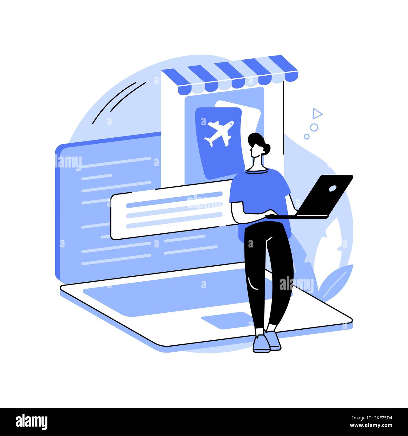 Ticketing software isolated cartoon vector illustrations Stock Vector ...