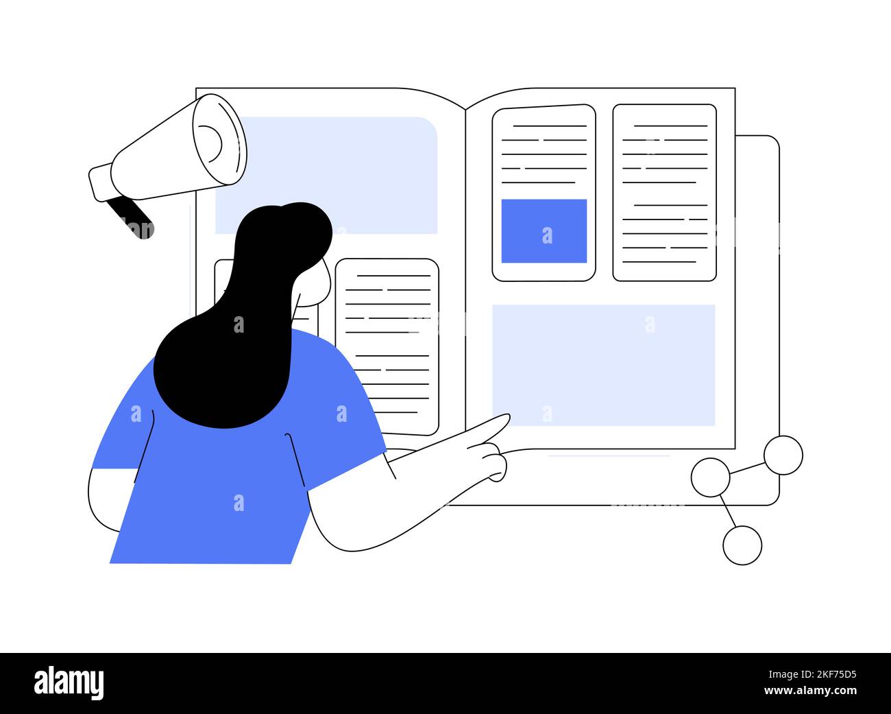 Magazine abstract concept vector illustration Stock Vector Image & Art ...