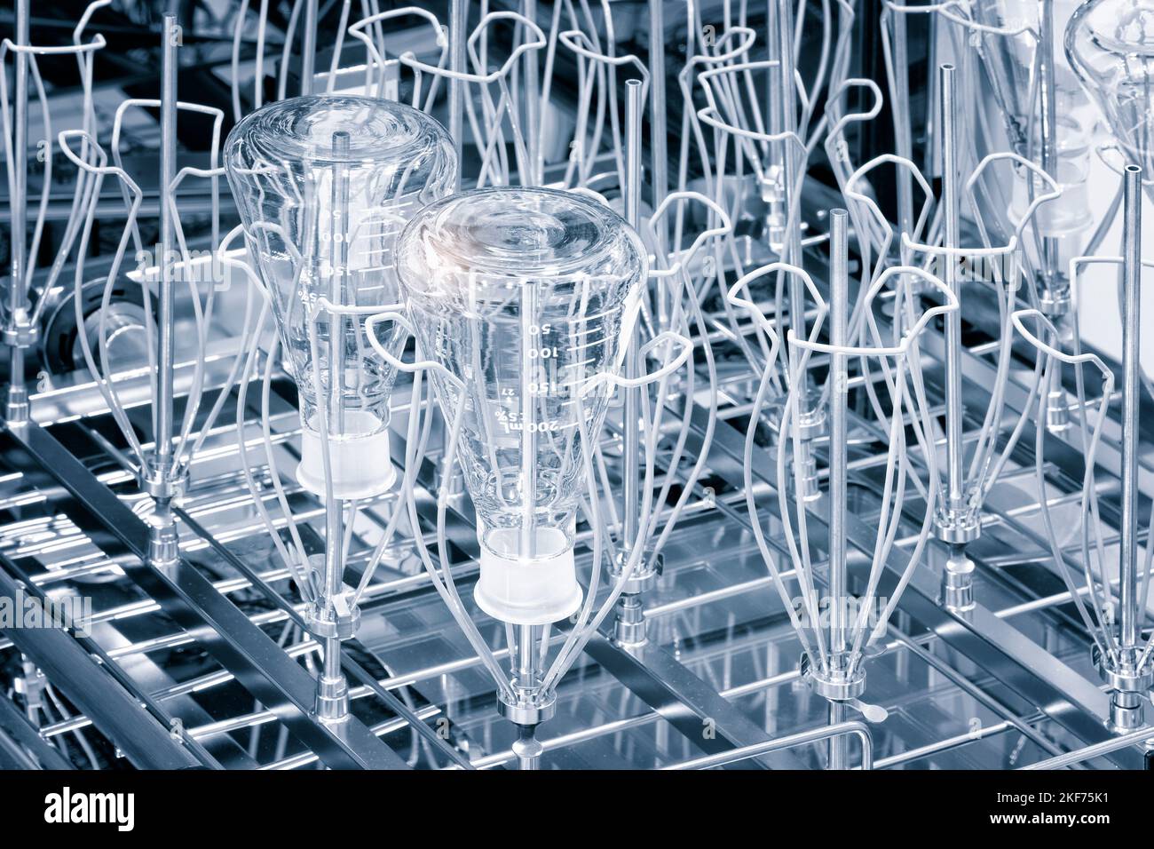 The glass bulb. Chemical flask. Chemical vessels. Glassware Stock Photo ...