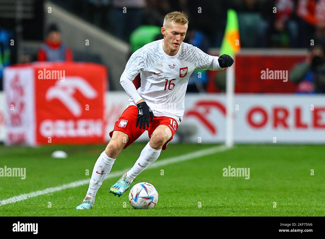 Karol Swiderski during the international friendly match between Poland ...