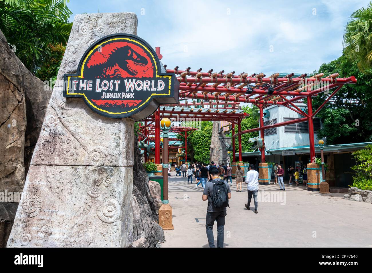 The Lost World Jurassic Park Universal Studio Singapore Stock Photo - Alamy