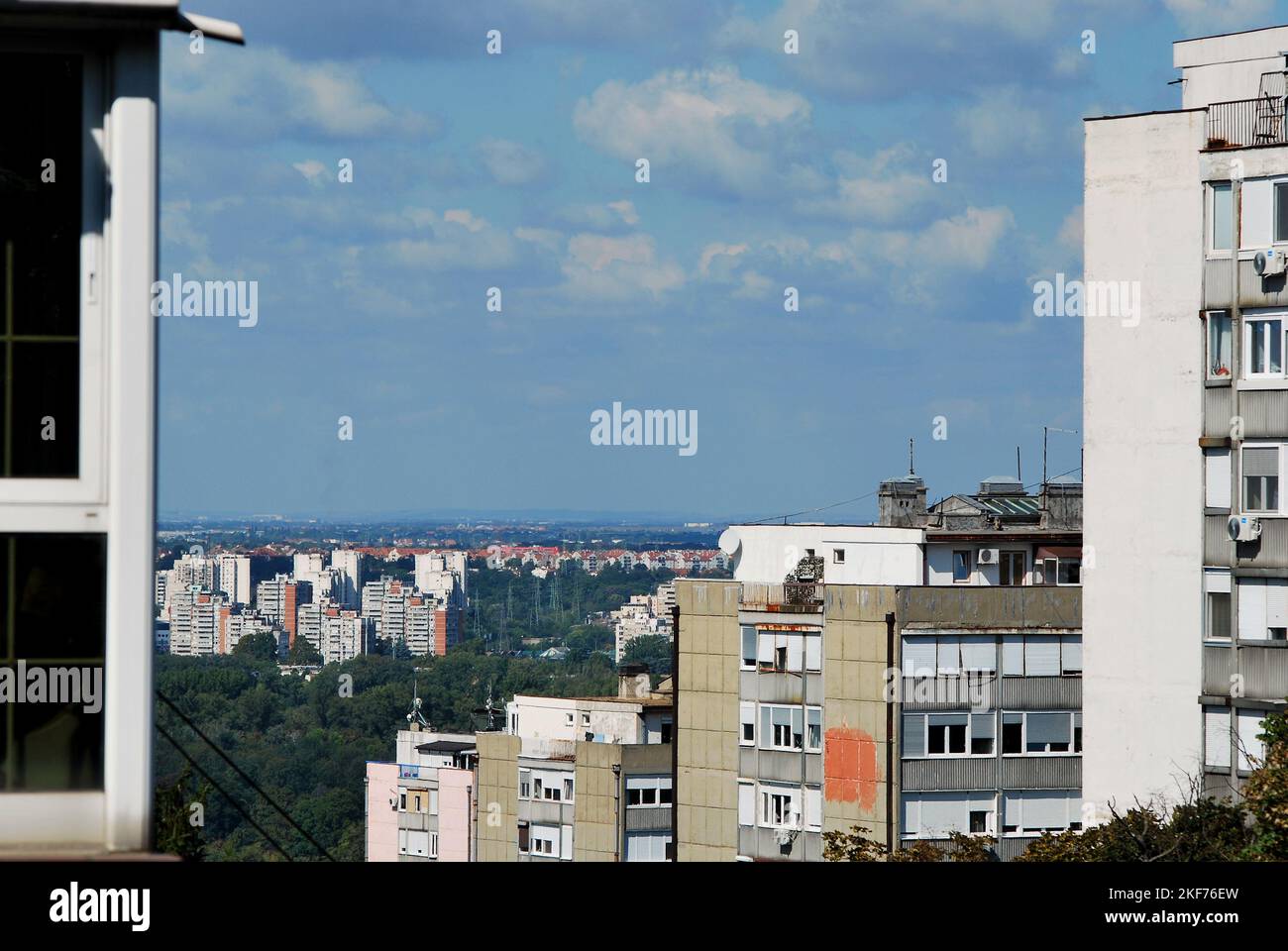 Buildings and architecture of Belgrade suburb Stock Photo - Alamy