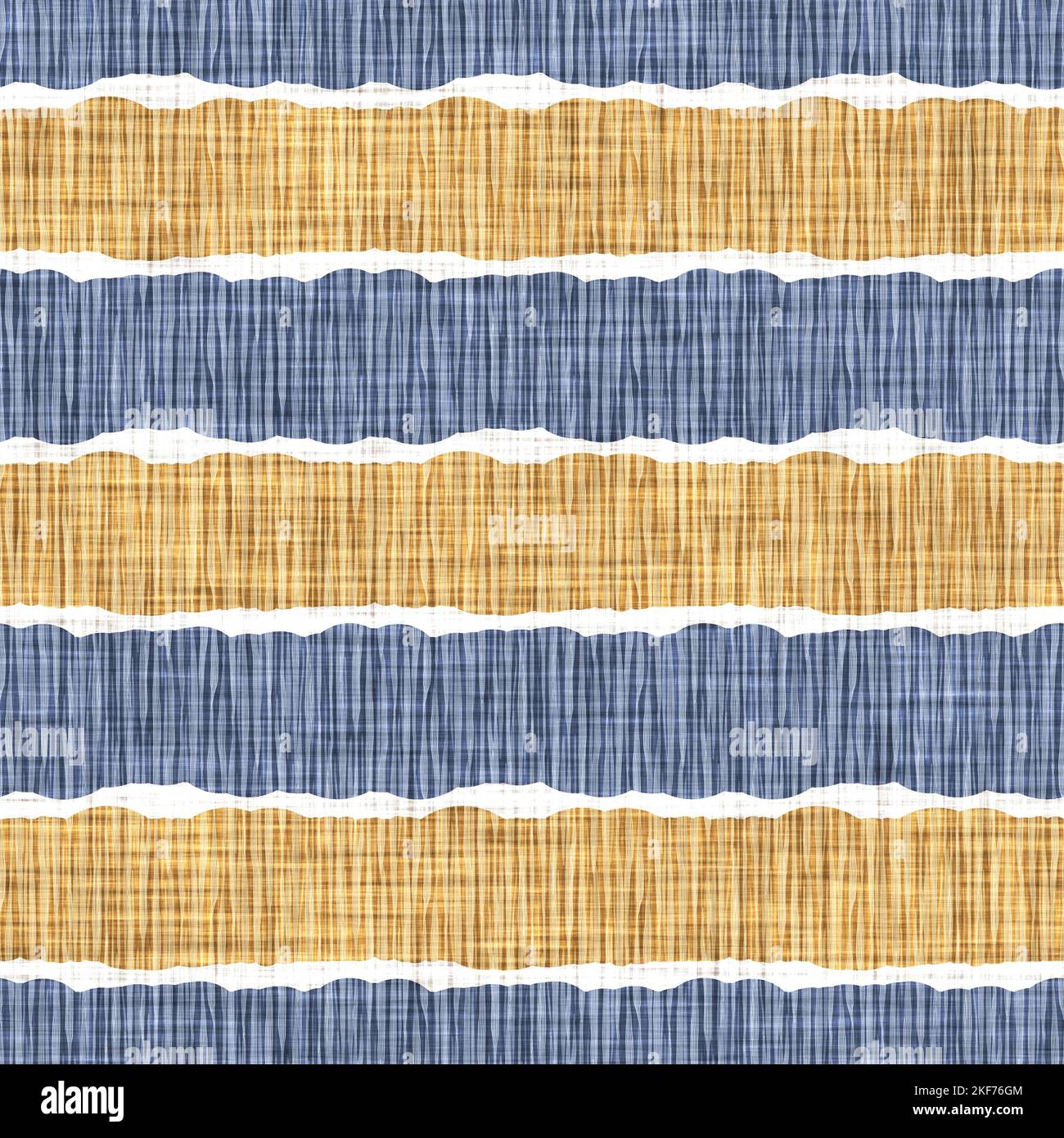 Seamless French country kitchen stripe fabric pattern print. Blue ...