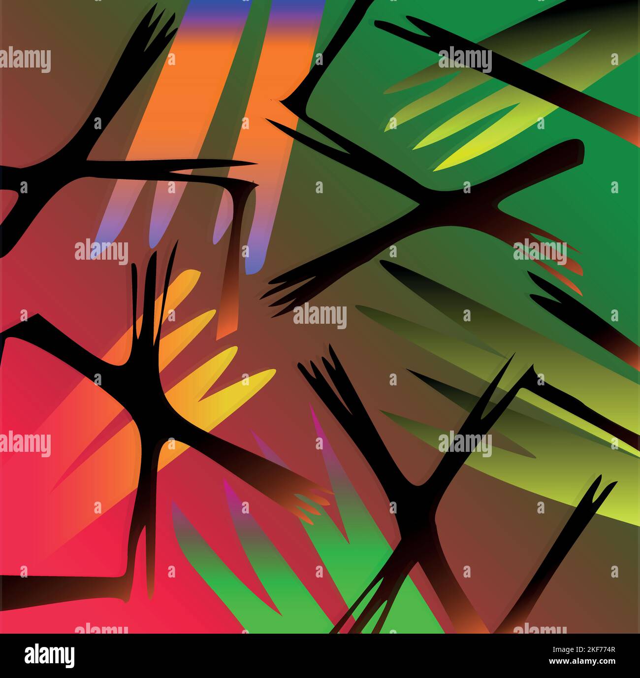 Forest flame plant in Stock Vector Images - Alamy