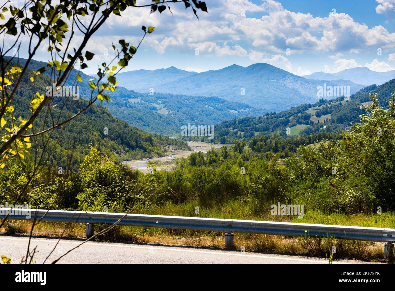 Mountain landscape of Cirone Pass, Toscano Emiliano Park in Parma ...