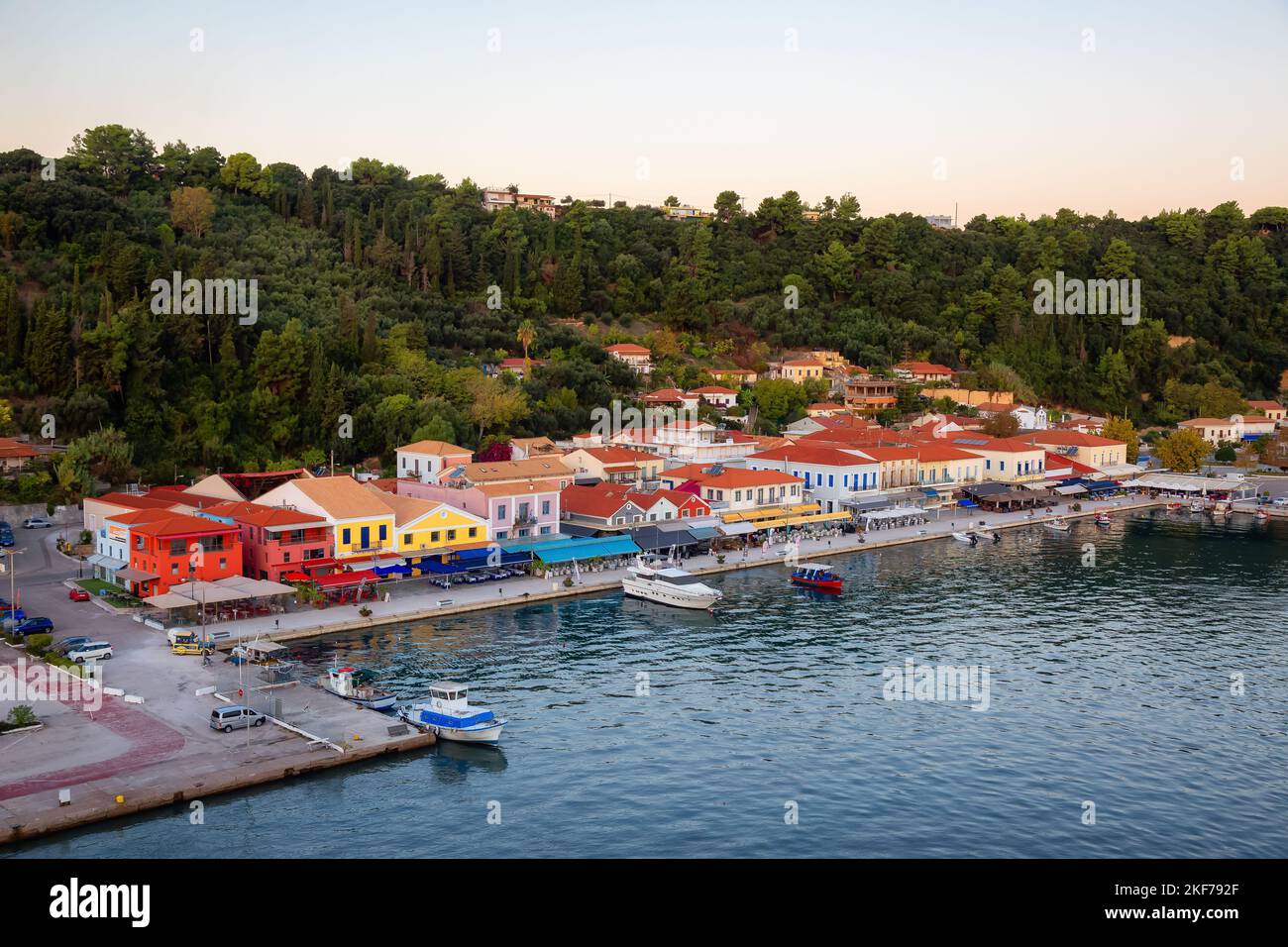 Katakolon Market in a touristic town by Ionian Sea. Katakolo, Greece ...