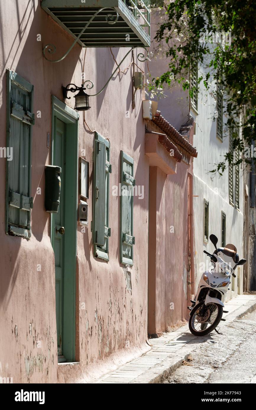 Old buildings in Plaka district of Athens, Greece Stock Photo - Alamy