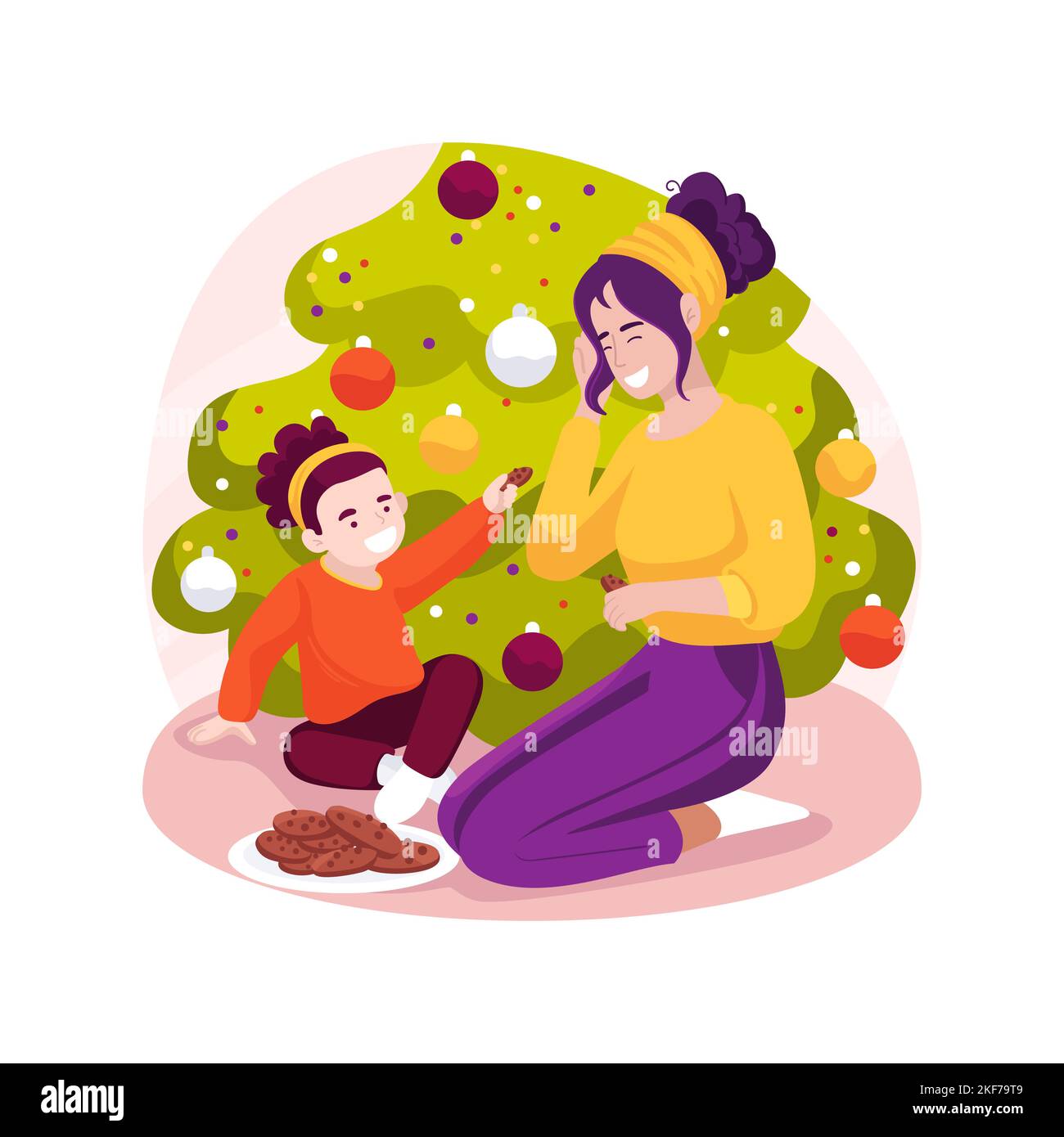 Delicious cookies isolated cartoon vector illustration Stock Vector ...
