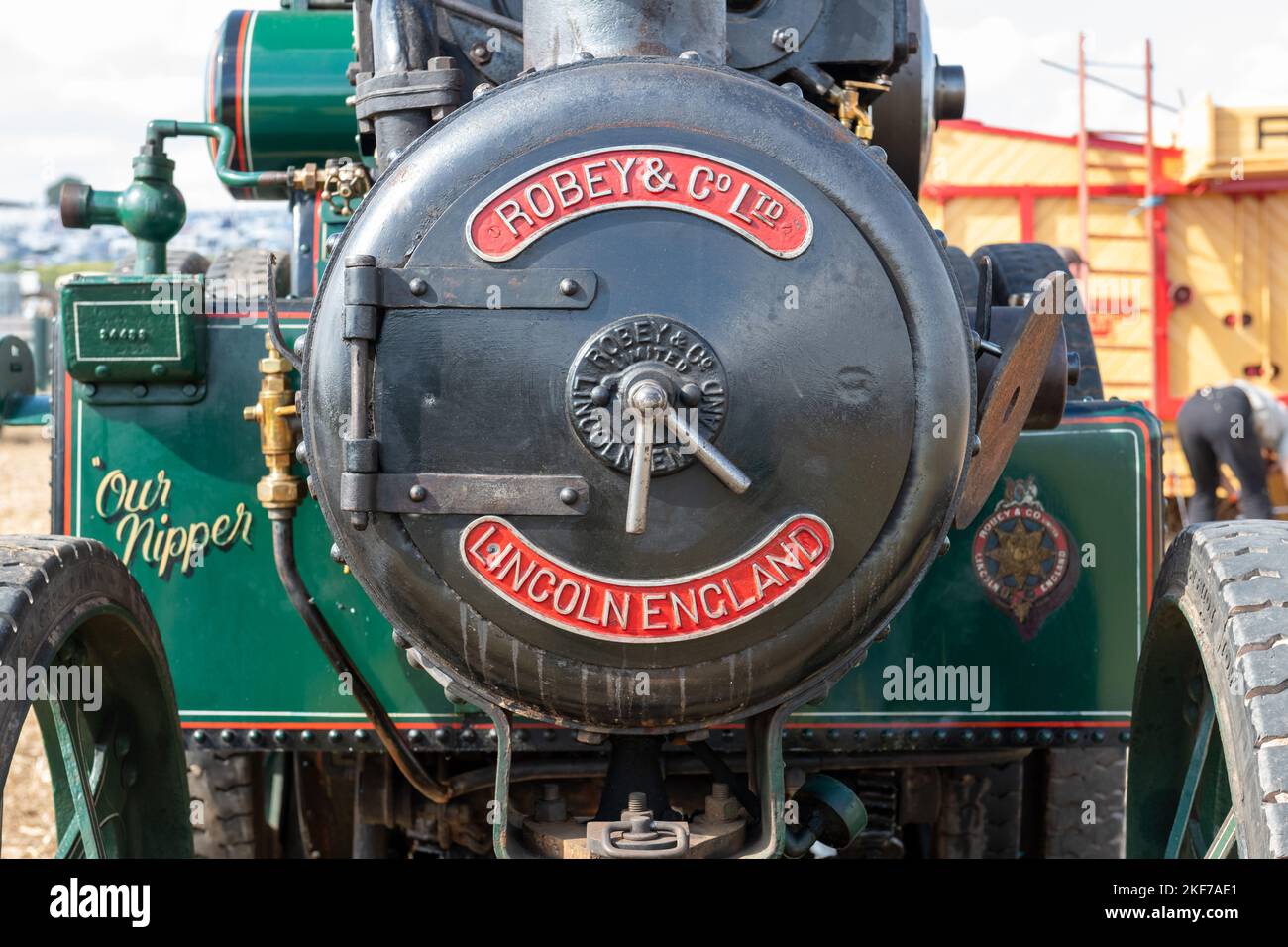 Tarrant Hinton.Dorset.United Kingdom.August 25th 2022.A restored Robey ...