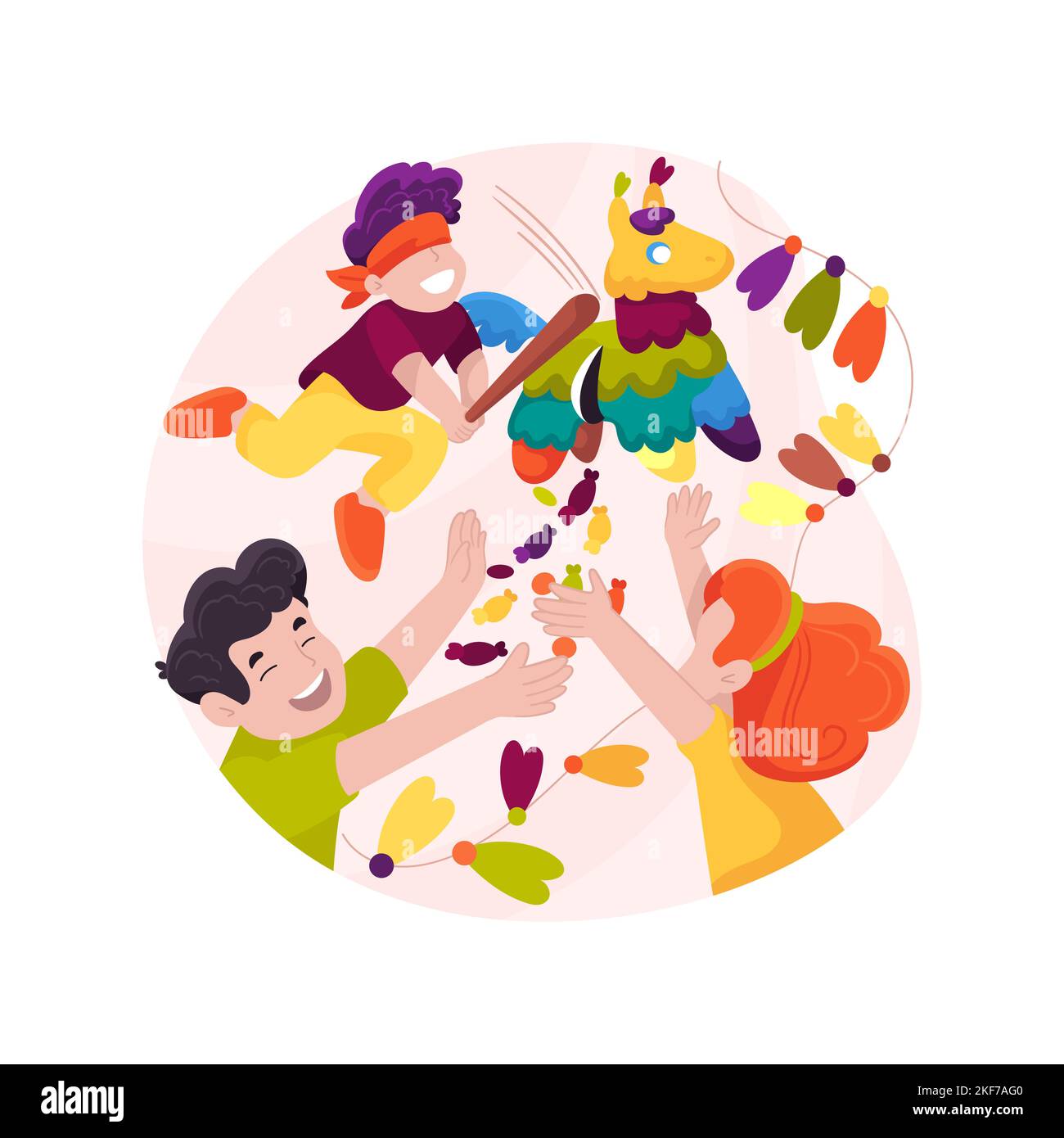 Pinata isolated cartoon vector illustration Stock Vector Image & Art ...