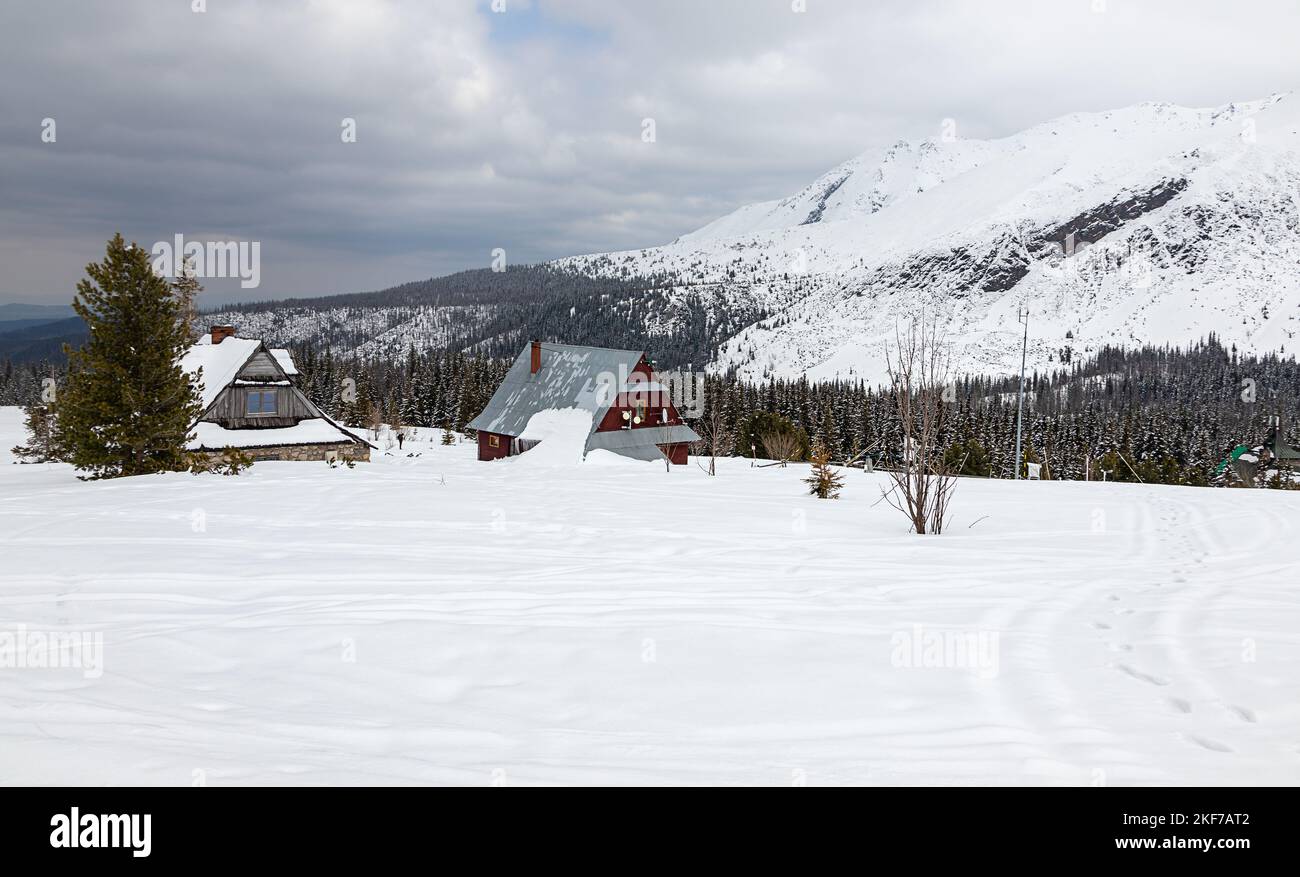 Winter landscape in the Tatra Mountains Stock Photo - Alamy