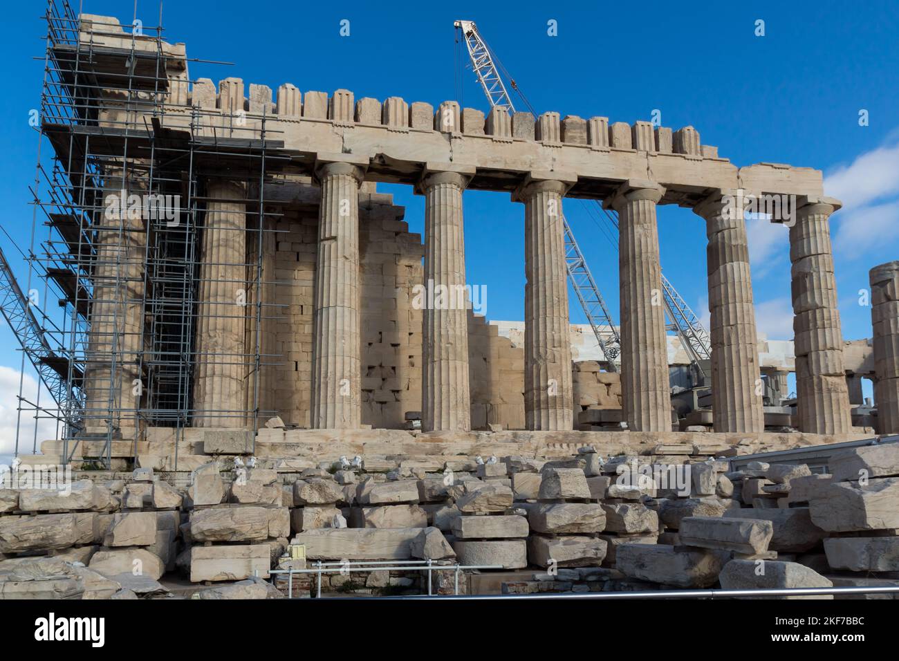 Ancient Building of The Parthenon at the Acropolis of Athens, Attica, Greece Stock Photo - Alamy