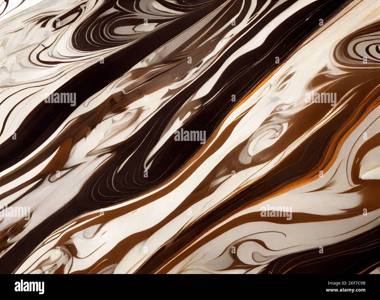 A beautiful brown and white marble swirl pattern background Stock Photo ...