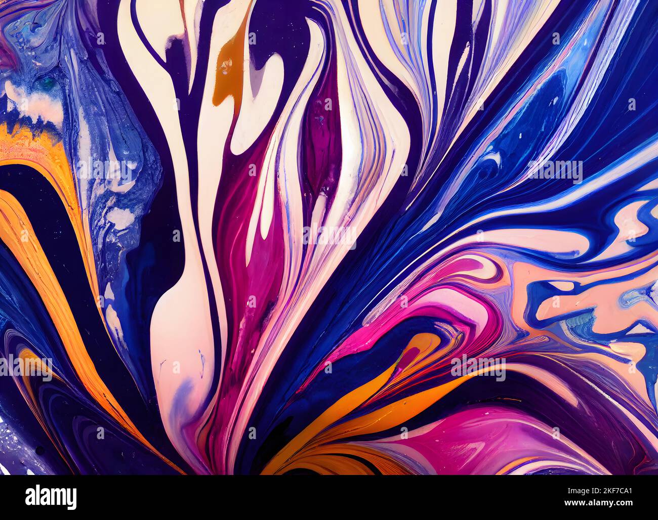A colorful rainbow marble swirl background Stock Photo - Alamy
