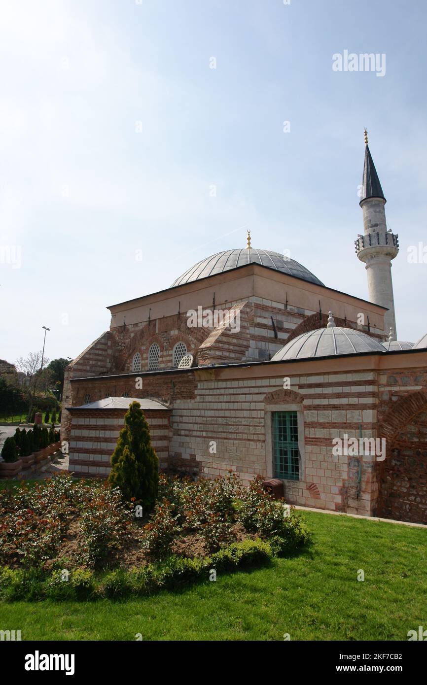 Located in Istanbul, Turkey, the Ahi Celebi Mosque was built in the ...