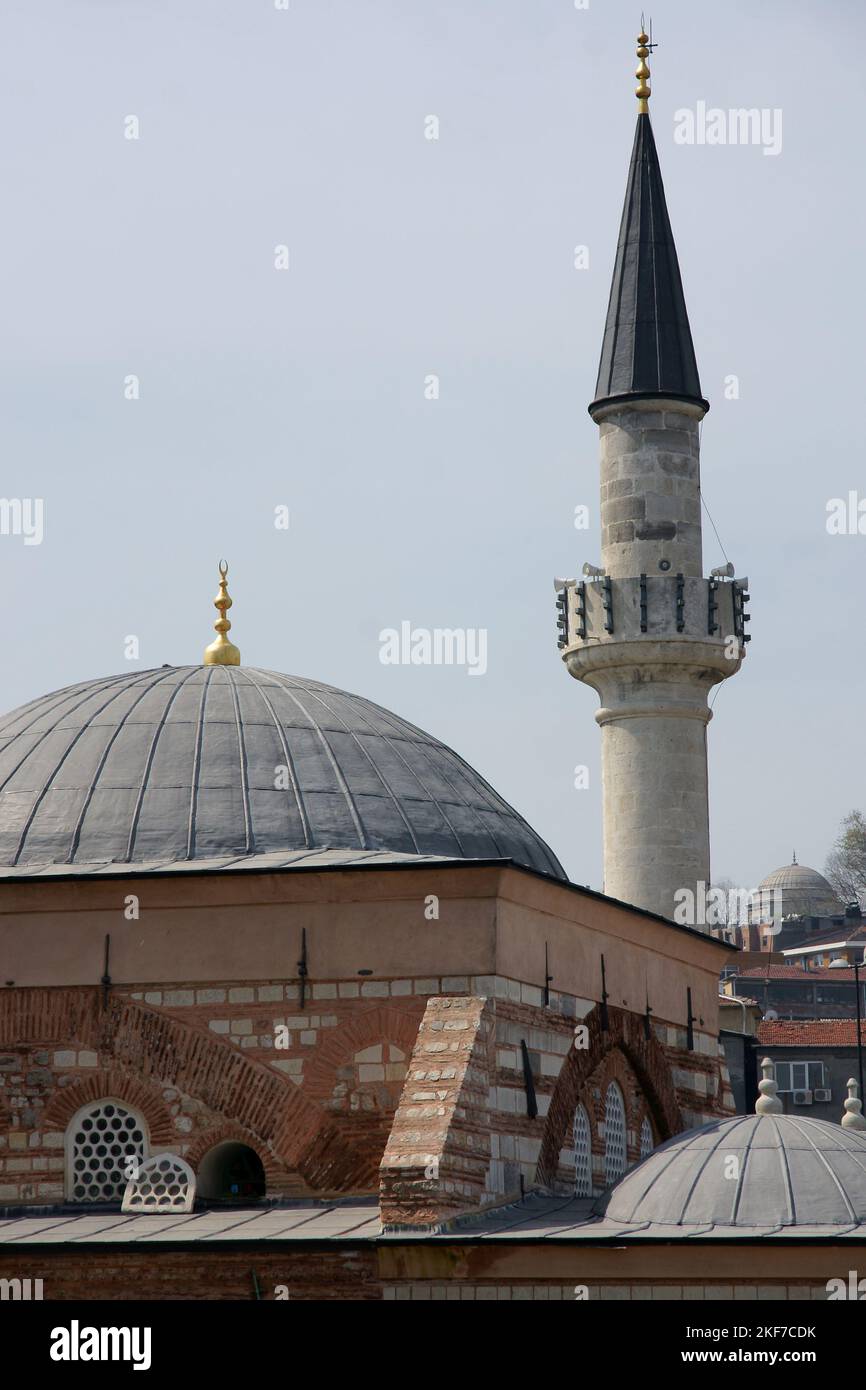 Located in Istanbul, Turkey, the Ahi Celebi Mosque was built in the ...