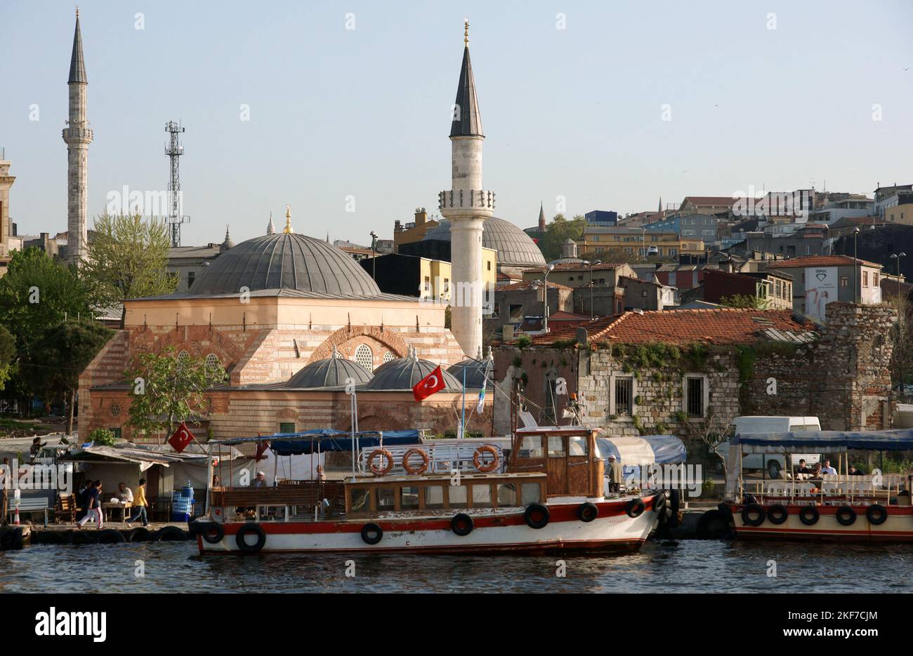 Located in Istanbul, Turkey, the Ahi Celebi Mosque was built in the ...