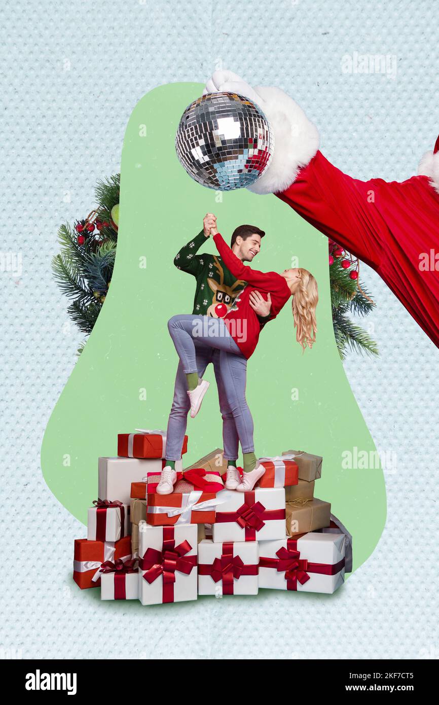 Christmas Pin Up Retro Couple