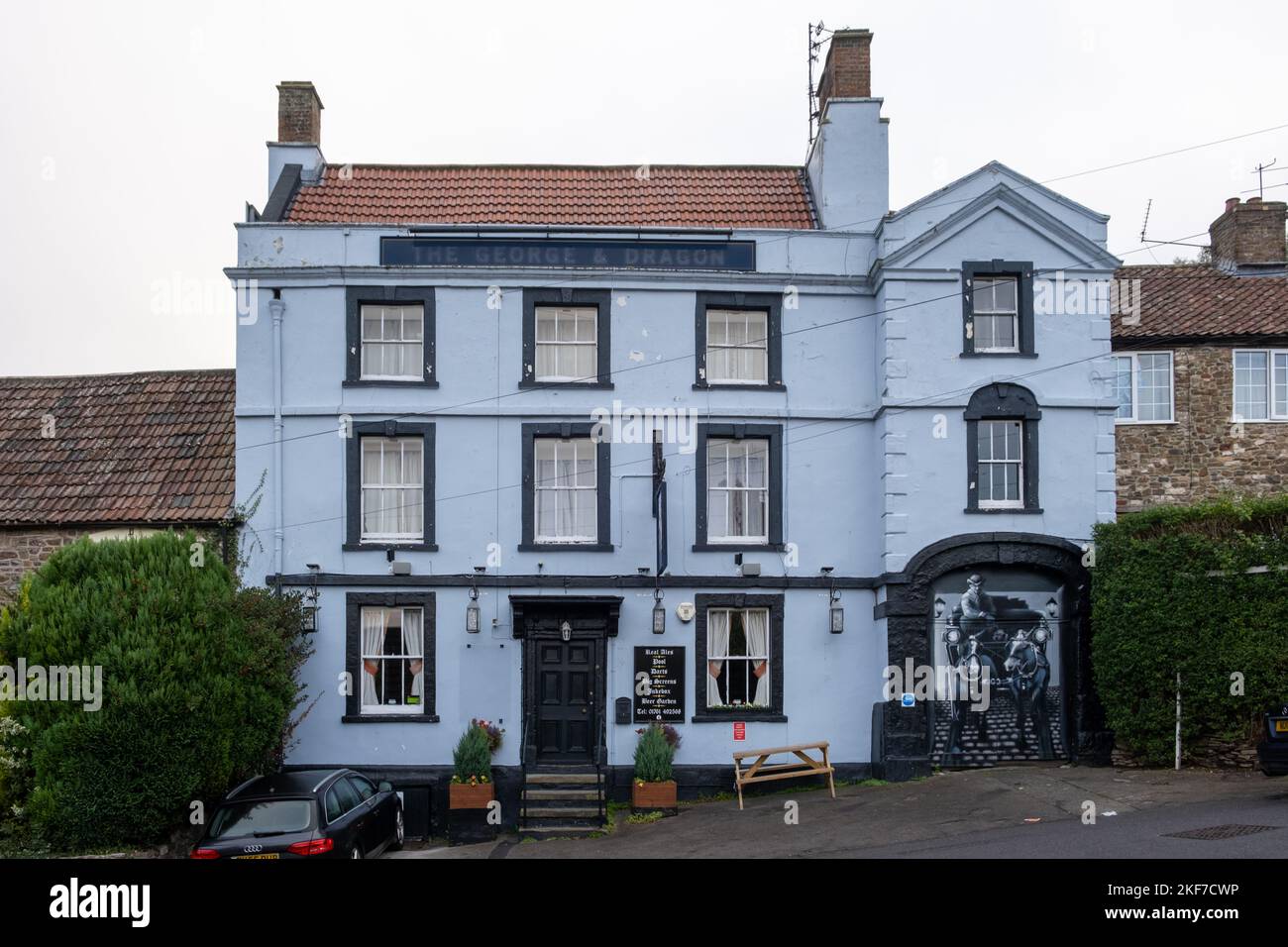 The George & Dragon pub, Pensford, Bristol, UK Stock Photo - Alamy