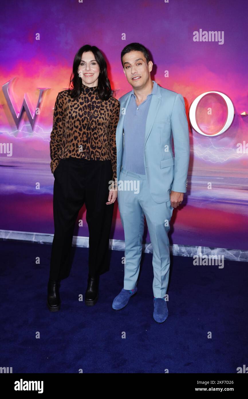 Michelle Rejwan and Jonathan Kasdan attending the screening of Disney+ ...