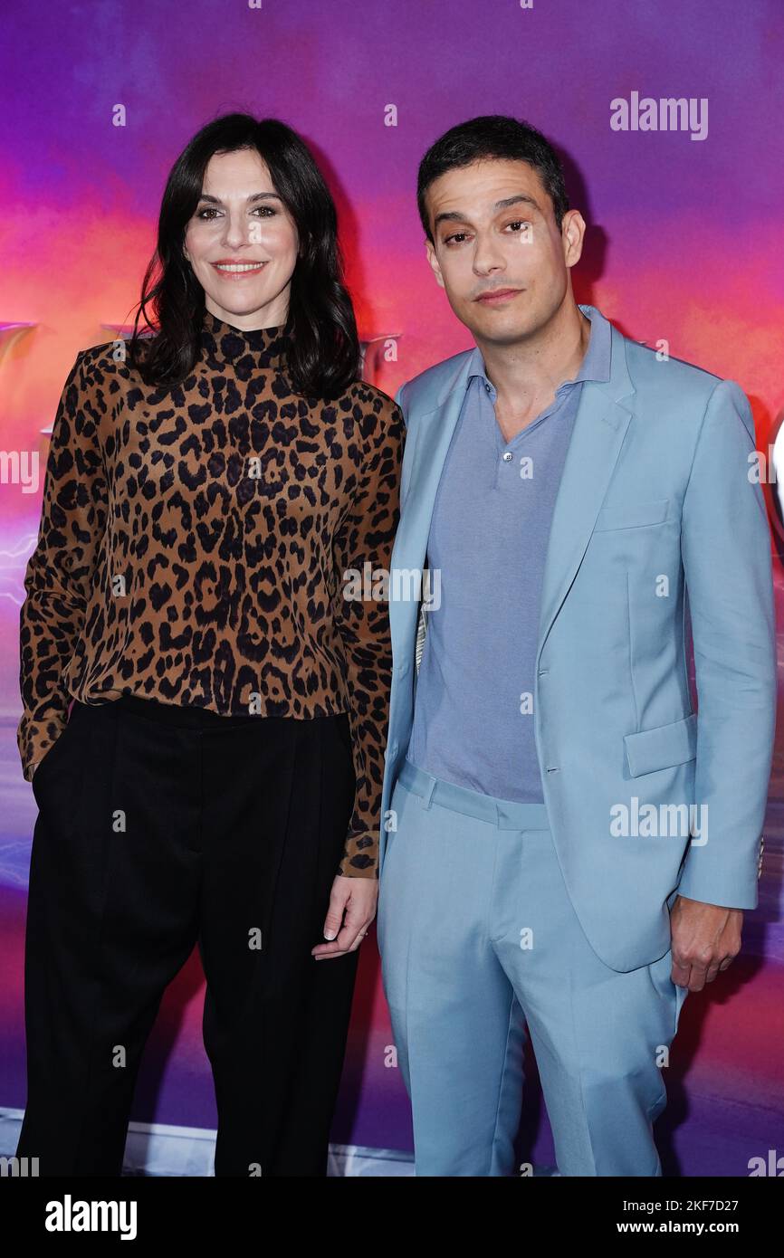 Michelle Rejwan and Jonathan Kasdan attending the screening of Disney+ ...