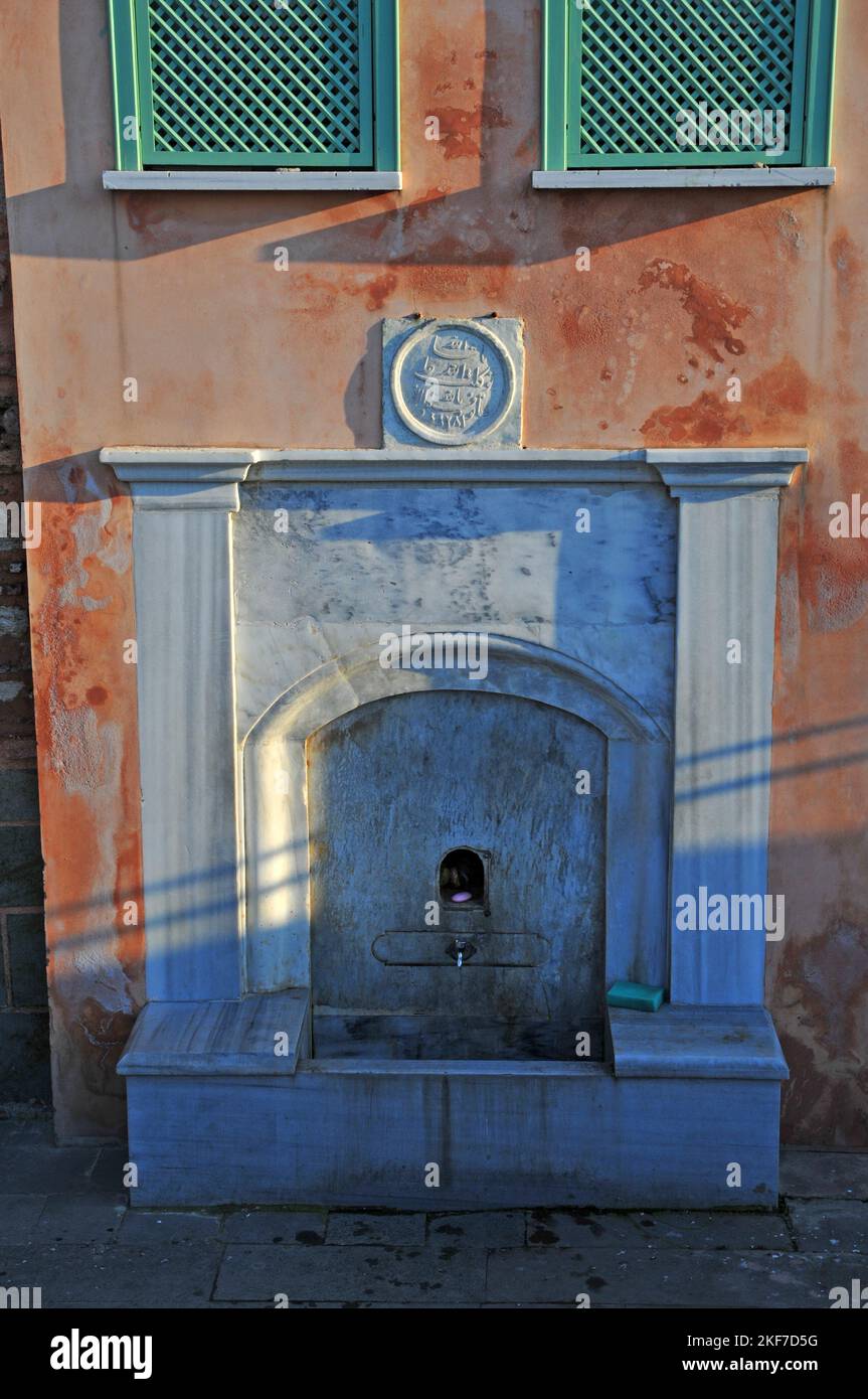 Located in Istanbul, Turkey, the Ahi Celebi Mosque was built in the ...