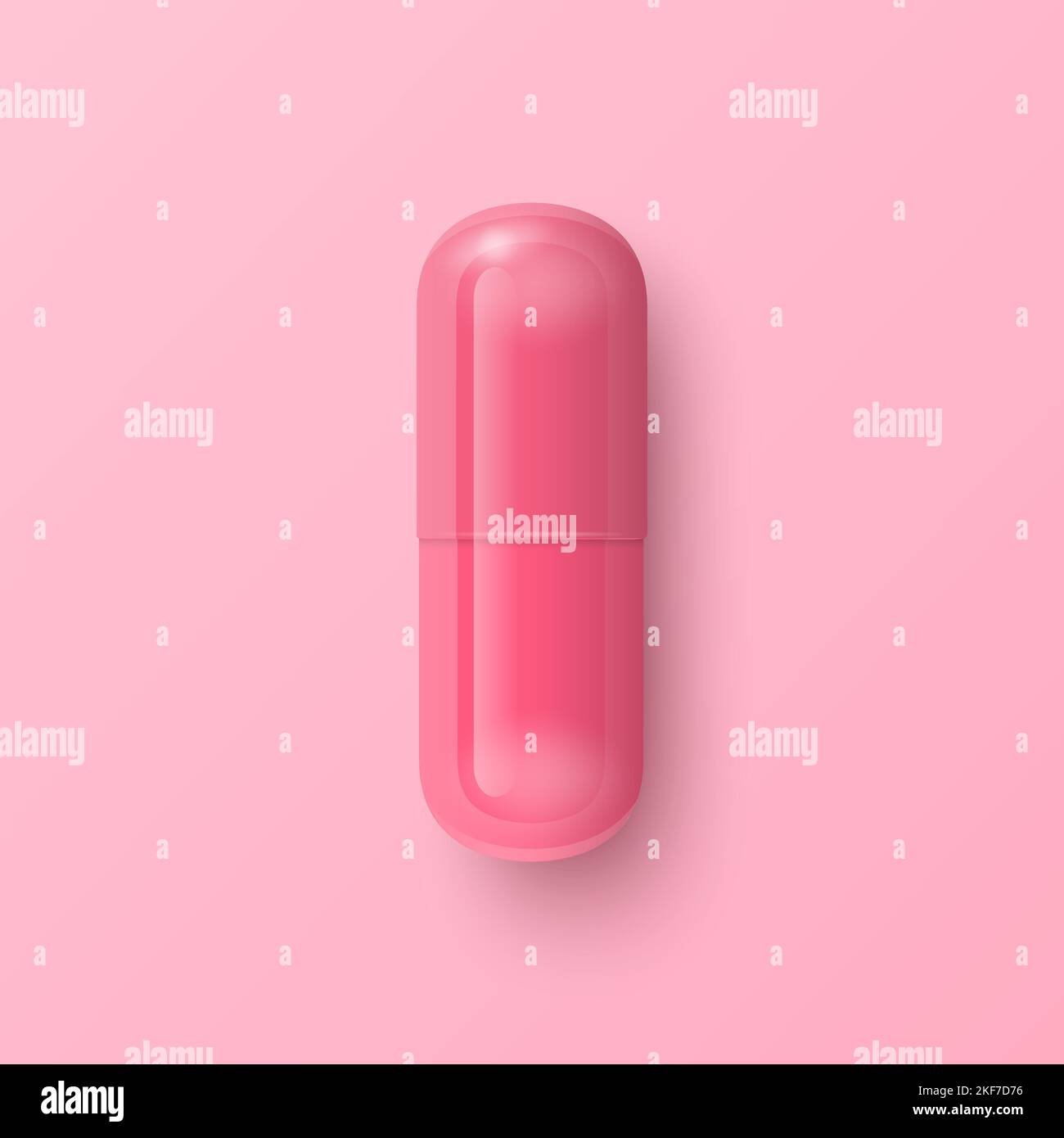 Vector 3d Realistic Pink Pharmaceutical Medical Pill, Capsule, Tablet ...