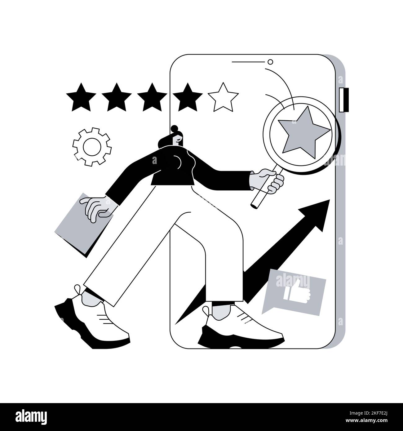 Online reputation management abstract concept vector illustration ...