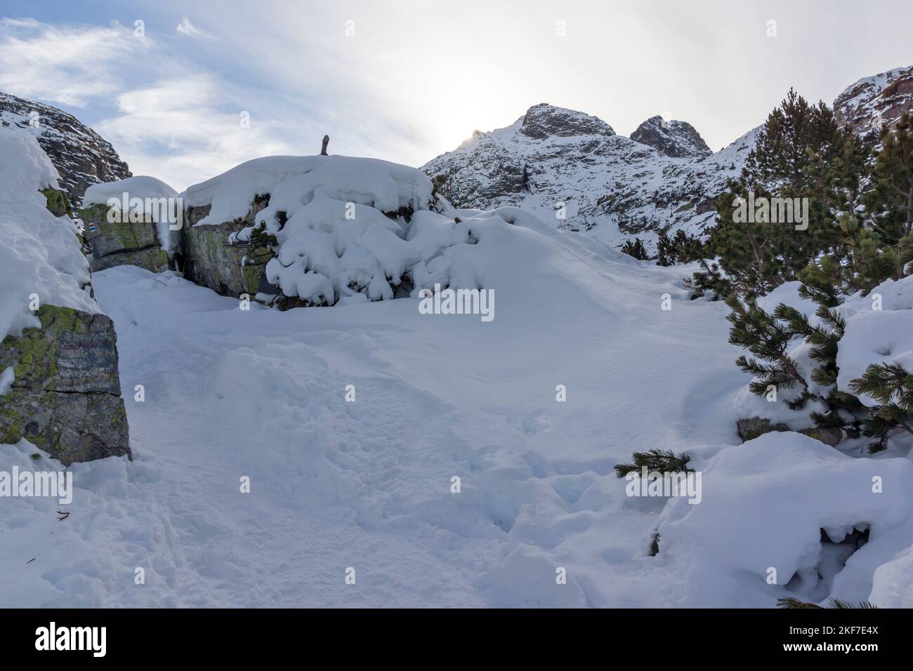 Amazing Winter landscape of Rila Mountain near Malyovitsa peak ...