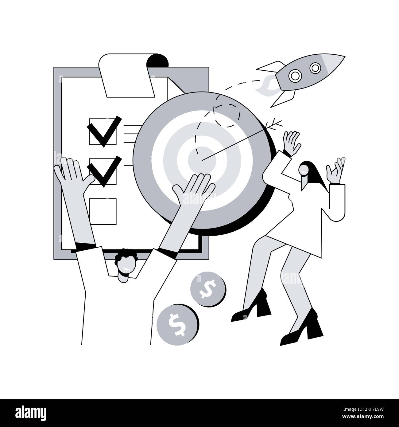 Project closure abstract concept vector illustration. Project closing ...