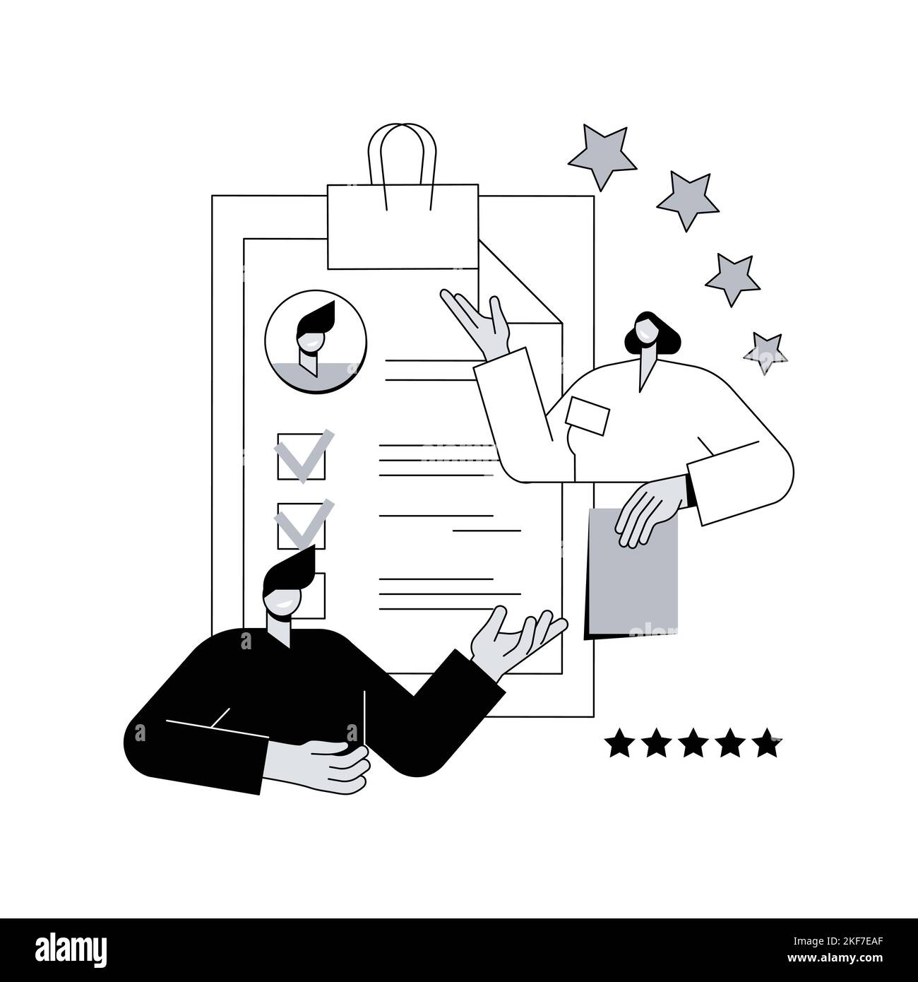 Performance Rating Abstract Concept Vector Illustration Performance