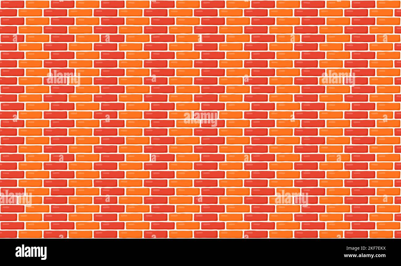 Brick wall seamless pattern. Brown decorative brickwork repeating ...