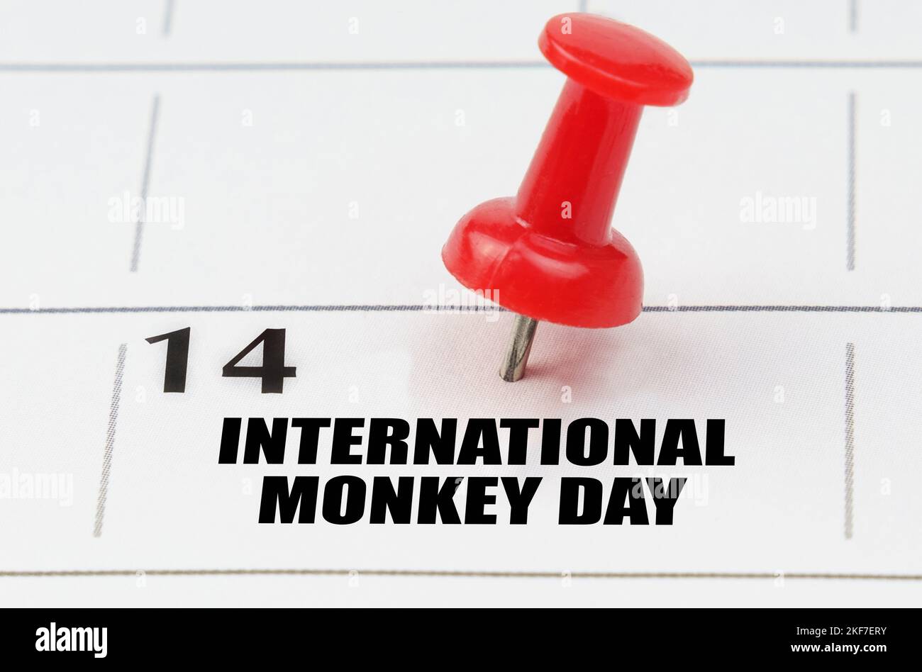 International holidays. On the calendar grid, the date and name of the ...