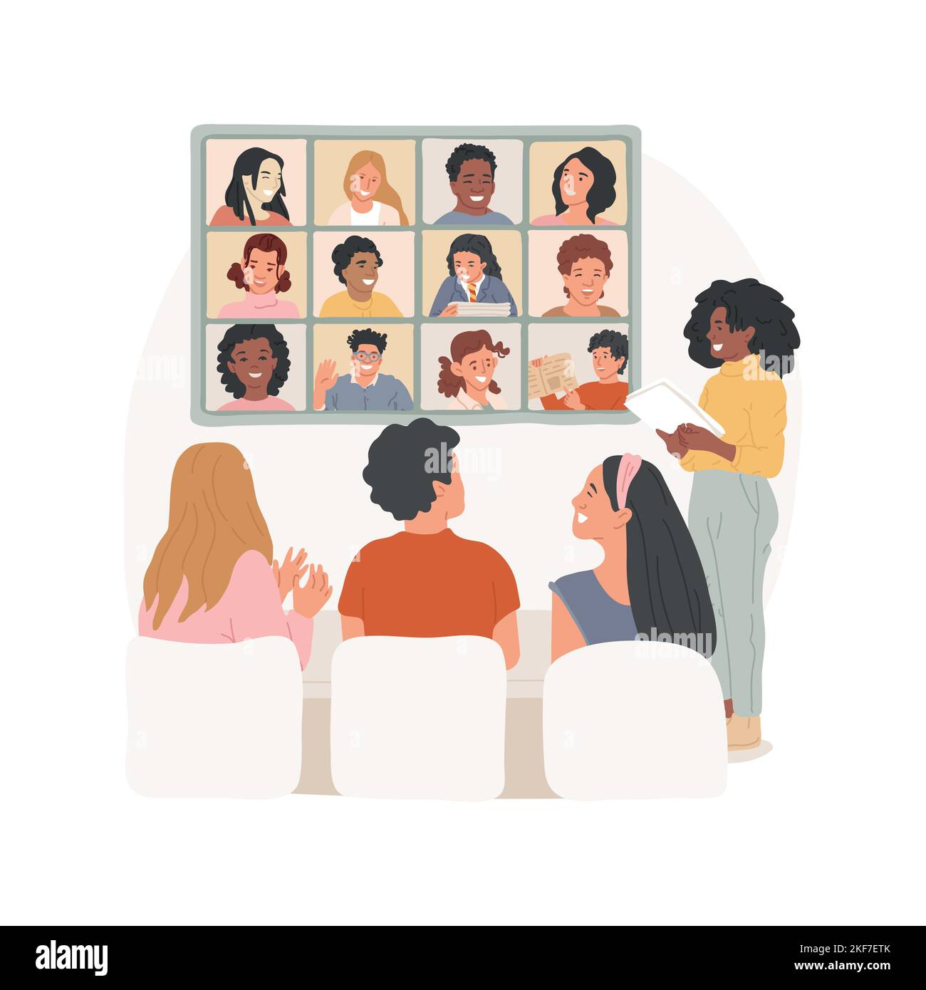 Student government isolated cartoon vector illustration. High school ...