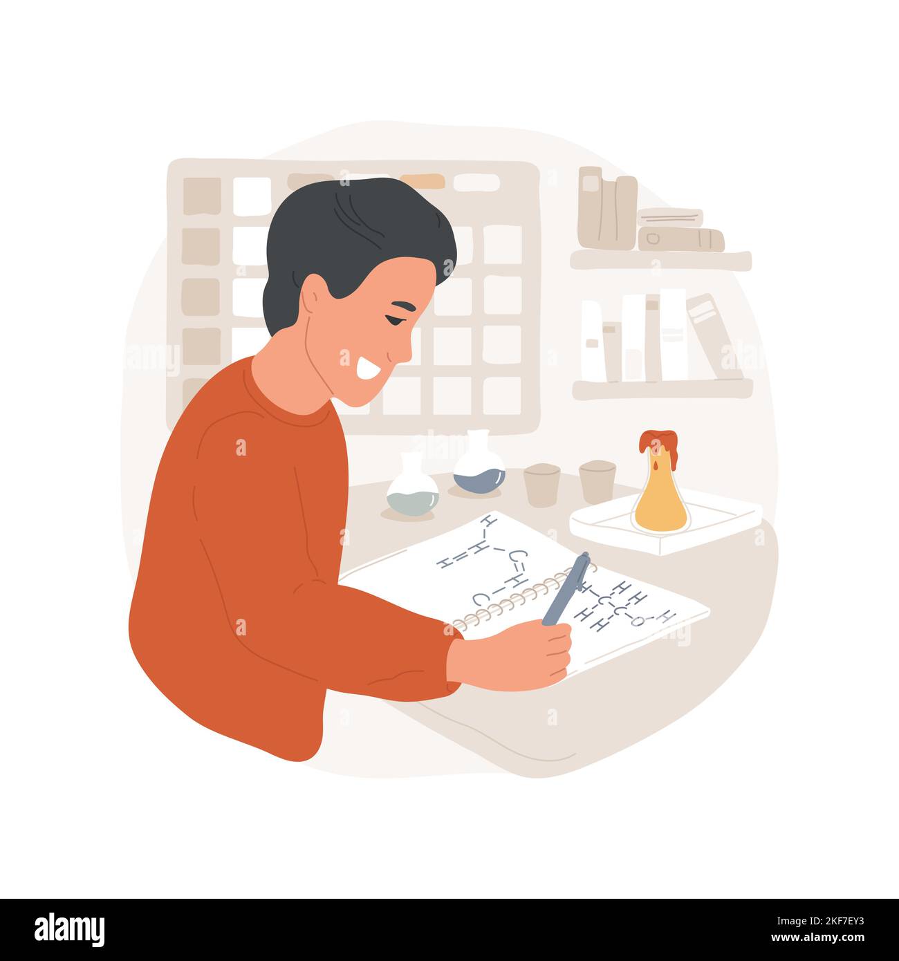 Chemistry isolated cartoon vector illustration. Education, teaching ...