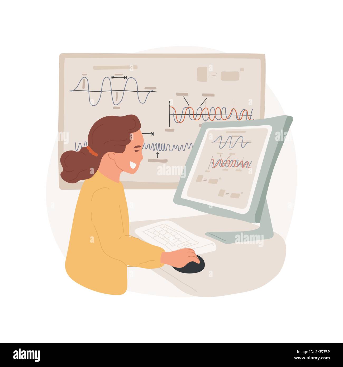 Physics isolated cartoon vector illustration. Education, teaching, high ...