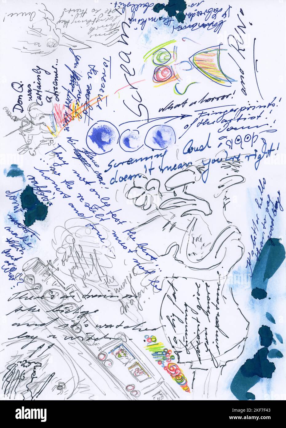 English Doodle Drawing