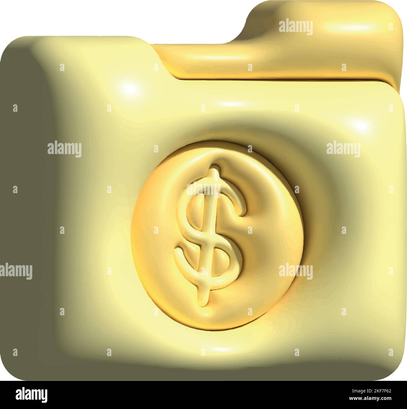 Folder with cash Stock Vector Images - Alamy