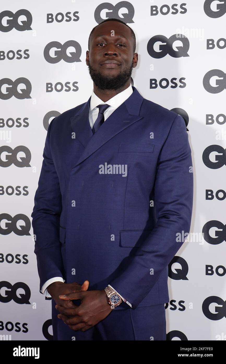 Stormzy attending the GQ Men of the Year Awards at the Mandarin ...