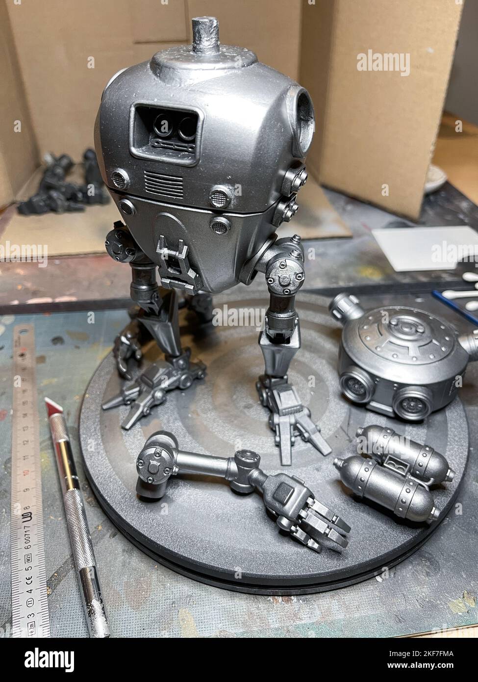 making a robot with a resin 3d printer Stock Photo - Alamy