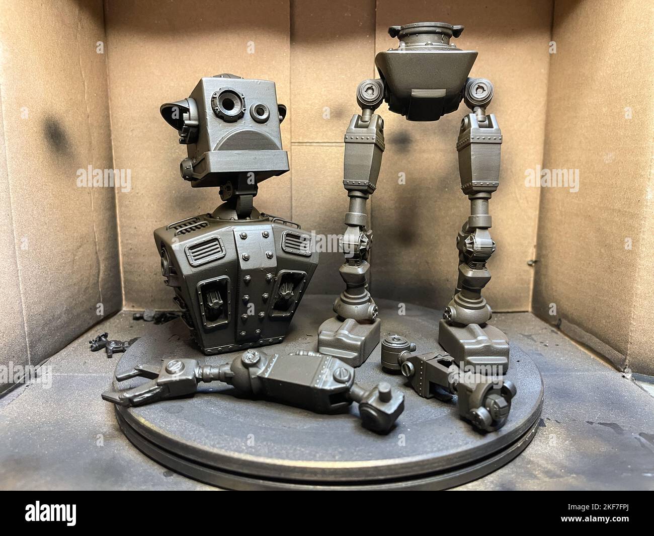 making a robot with a resin 3d printer Stock Photo - Alamy