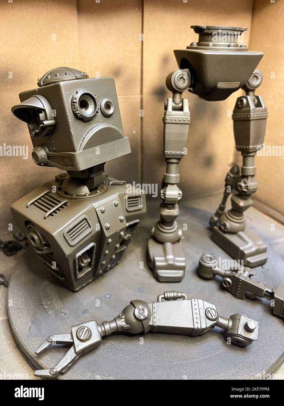 making a robot with a resin 3d printer Stock Photo - Alamy