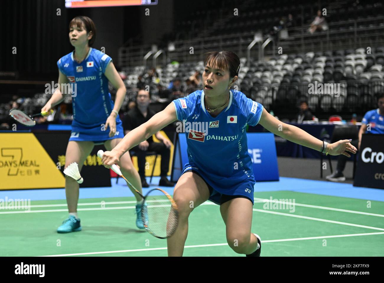 Sydney, Australia. 16th Nov, 2022. Sayaka Hirota (L) and Yuki Fukushima (R) of Japan seen in ...
