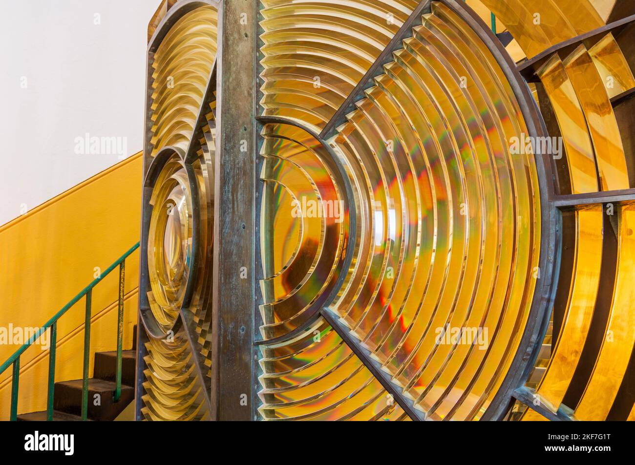 Portland bill lighthouse lens hi-res stock photography and images - Alamy