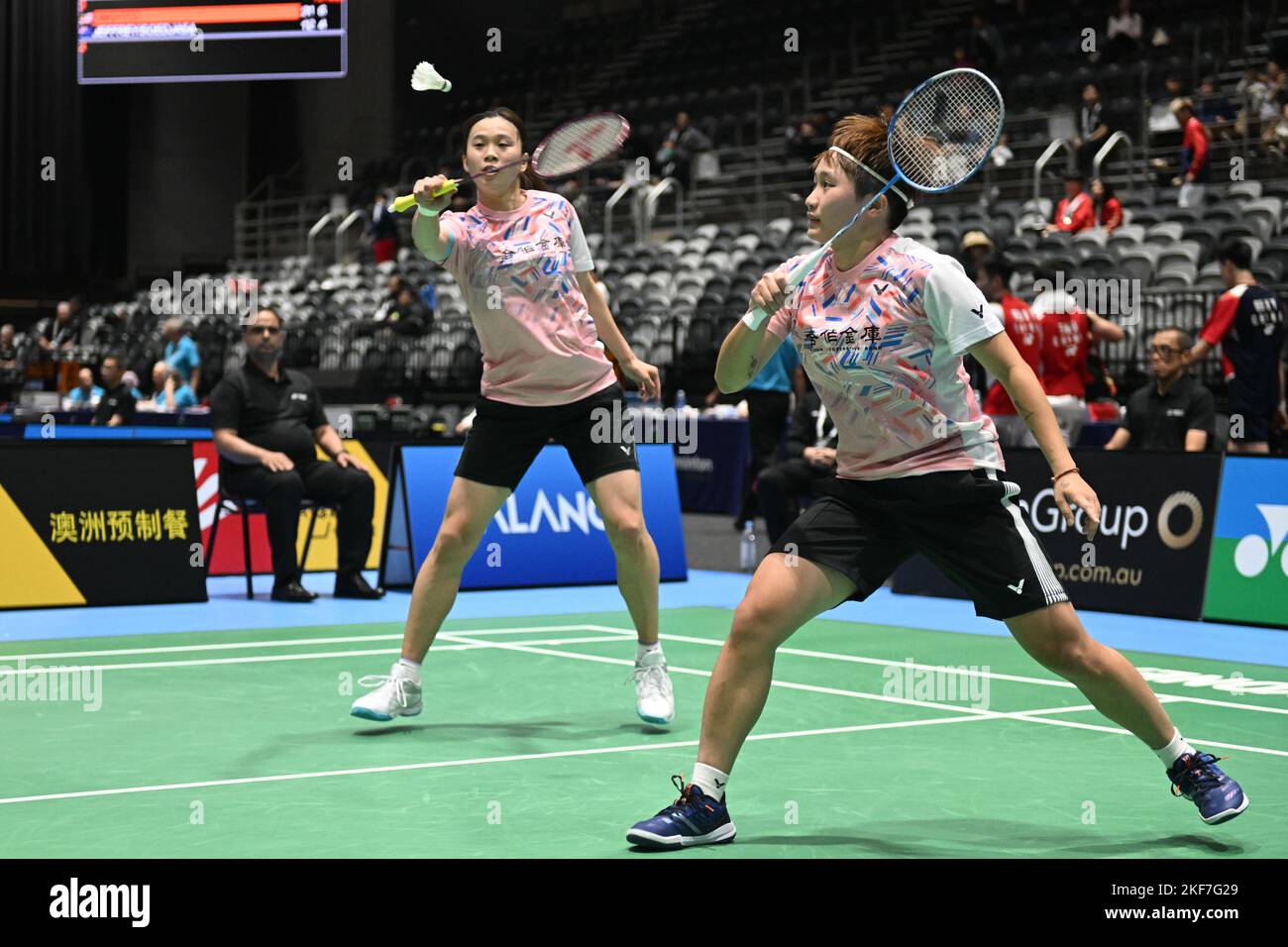 Sydney, Australia. 16th Nov, 2022. Hsu Ya Ching (L) and Lin Wan Ching ...