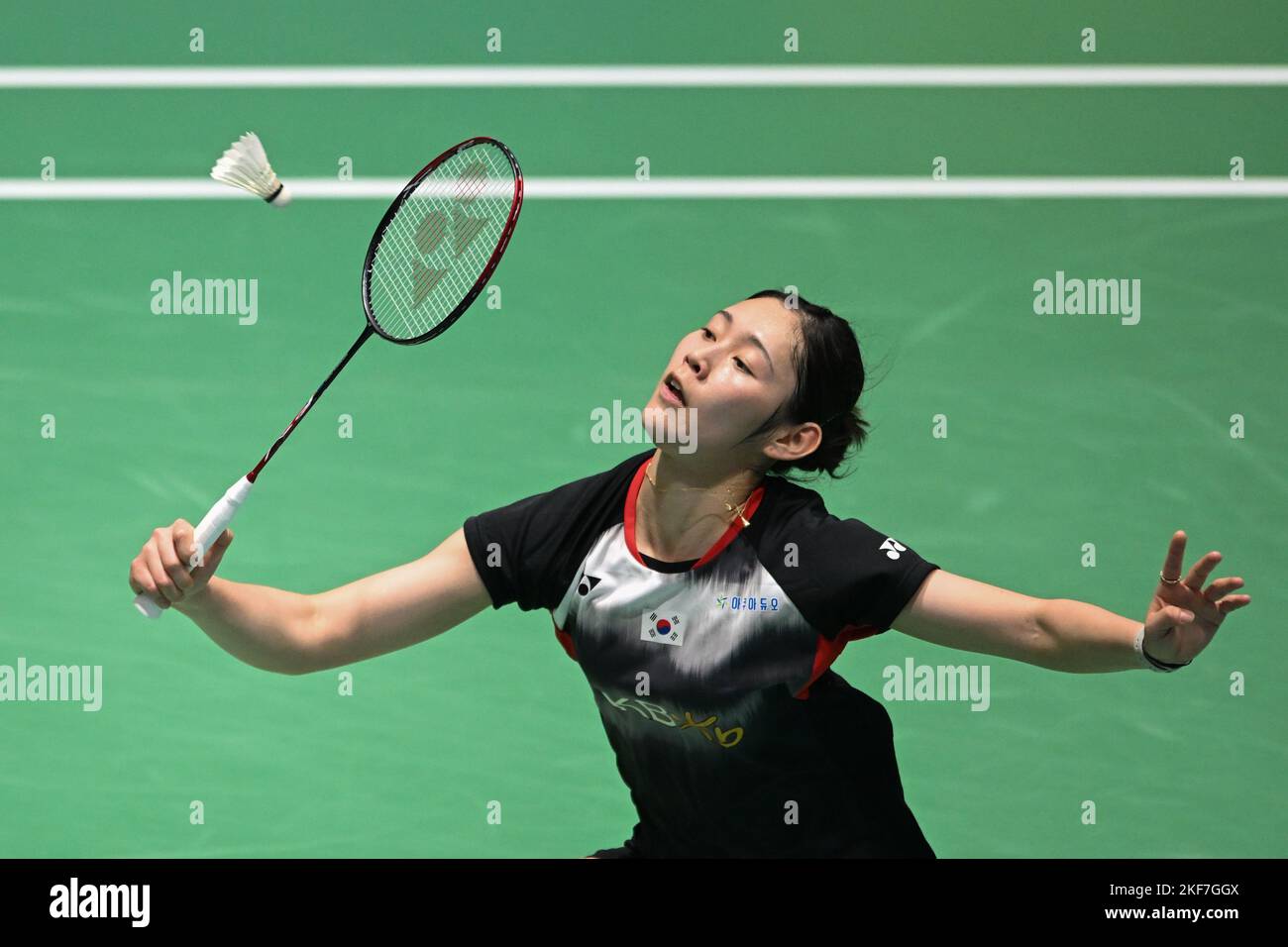 Sim Yu Jin of Korea seen in action during the 2022 SATHIO GROUP ...