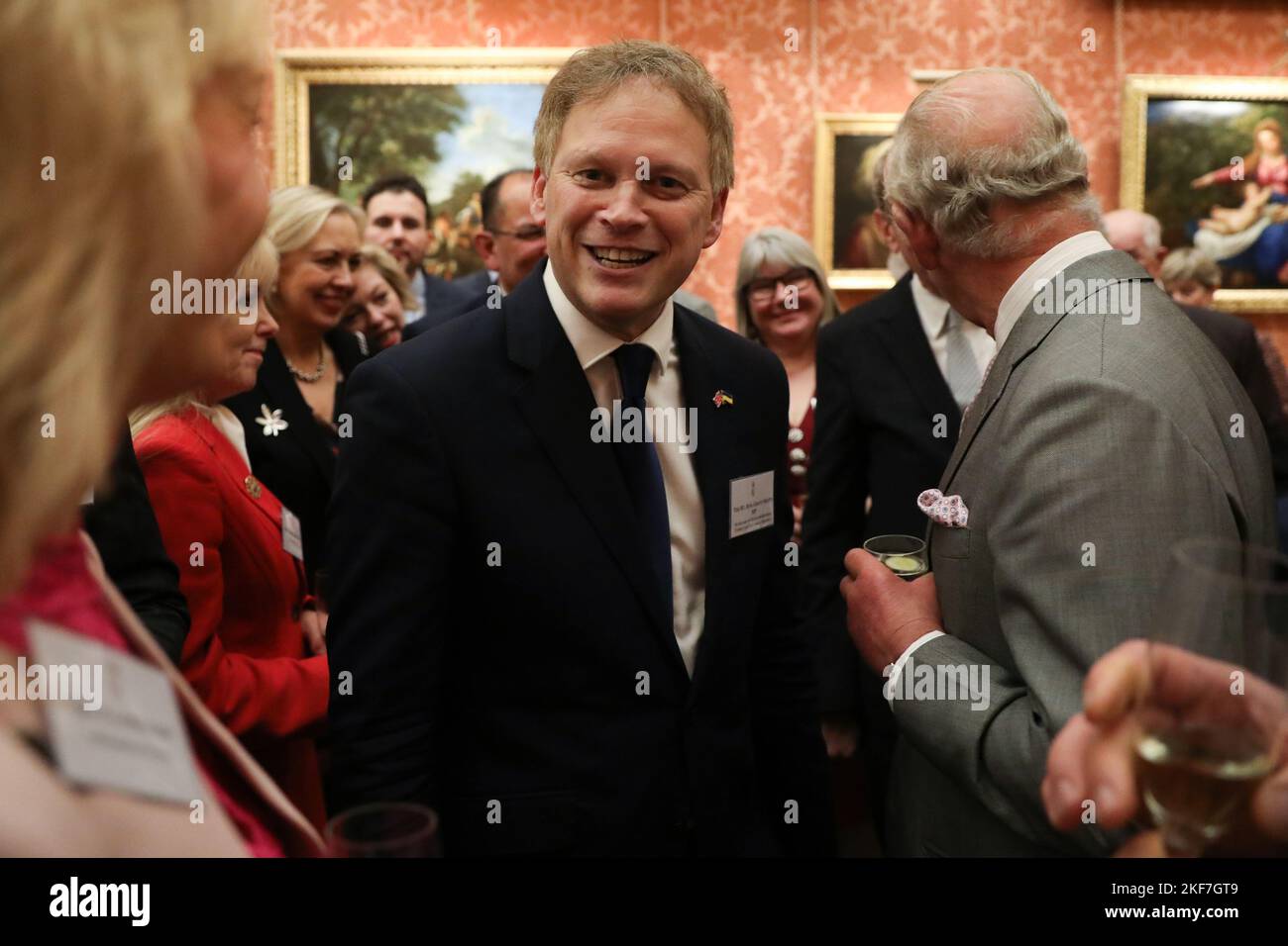 Business Secretary Grant Shapps during a reception at Buckingham Palace ...